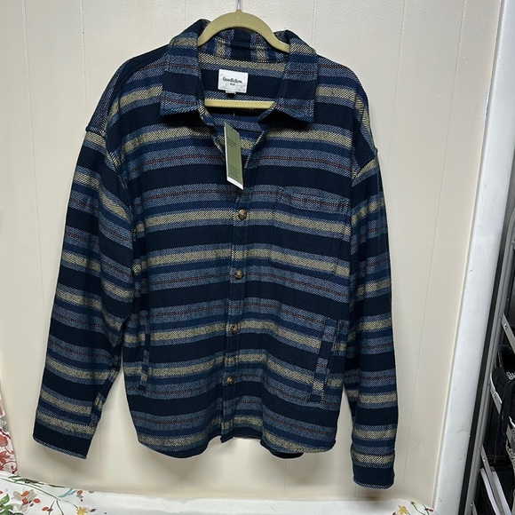 Goodfellow & Co | Jackets & Coats | Goodfellow Co Blue And Yellow Warm ...